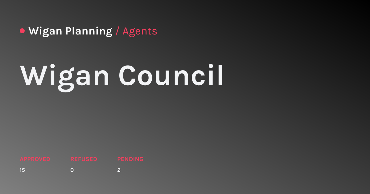 Agent Wigan Council - Applications & Team — Wigan